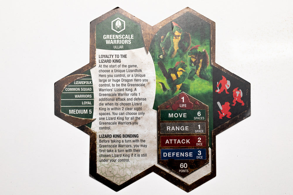 Greenscale Warriors - Common Squad - All Things Heroscape