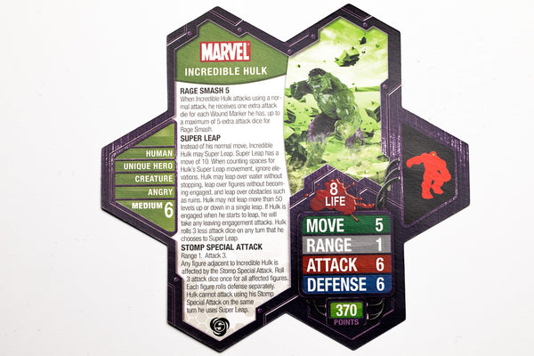 Incredible Hulk - Unique Hero - All Things Heroscape